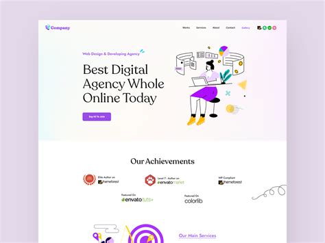 Creative And Digital Agency Ui Design By Jahiduiux On Dribbble