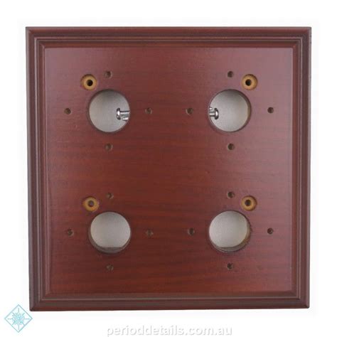 CES Classic Range Timber Mounting Block 4 Gang Square Predrilled Period Details