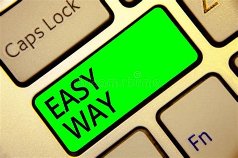 Word Writing Text Easy Way Business Concept For Making Hard Decision Between Two Less And More