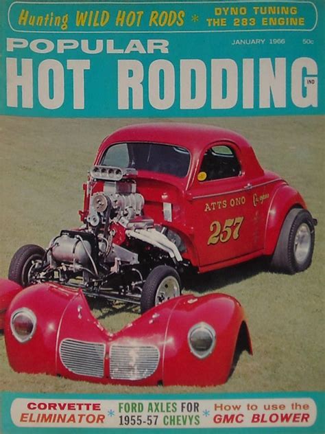 Popular Hot Rodding Magazine Back Issues Year 1966 Archive