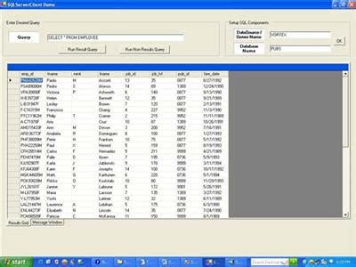 Client For SQL Server Databases In C NET CodeProject