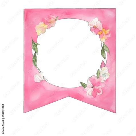 봄꽃 가랜드 행사 축제 이미지 Illustration Stock Adobe Stock