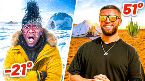 Sidemen Extreme Hot Vs Cold Camping Get All Camping