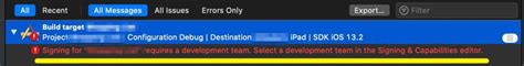 【xcode】実機テストで”signing for “アプリ名” requires a development team ”のエラーが出た場合