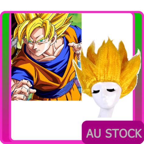 Dragon Ball Z Goku Wig Cosplay Gold Dragonball Gohan Anime Costume Wigs