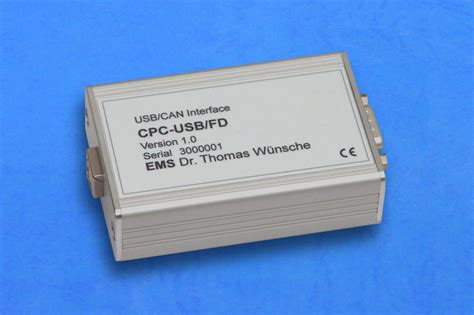 Usb Can Fd Interface Cpc Usb Fd Ems Dr Thomas Wünsche
