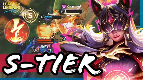 Wild Rift Ahri S Tier Patch 34 Gameplay Build Runes Youtube