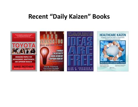 Recent “daily Kaizen” Books