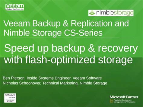 pptx veeam backup and replication and nimble storage cs series