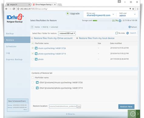 faqs on nas backup idrive® netgear backup application