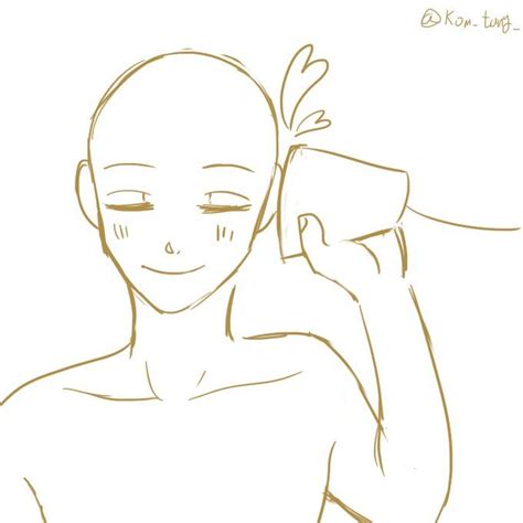 A Drawing Of A Man Holding His Head In One Hand And Looking At The Other