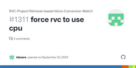 Force Rvc To Use Cpu Issue 1311 RVC Project Retrieval Based Voice