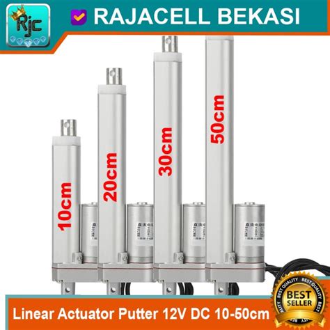 Jual Linear Actuator Putter 12v Dc Linier Aktuator 10cm 20cm 30cm 50cm
