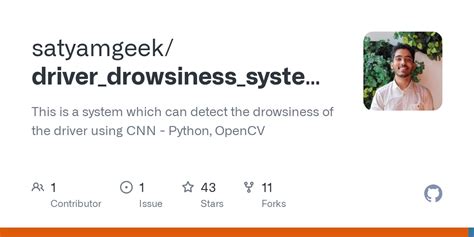 driver drowsiness system cnn detect drowsiness py at main · satyamgeek