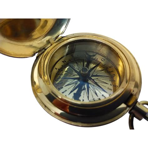 Authentic German Ww Ii Kriegsmarine Push Button Heavy Brass Compass