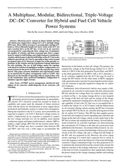 A Multiphase Modular Bidirectional Triple Voltage Dcdc Converter For