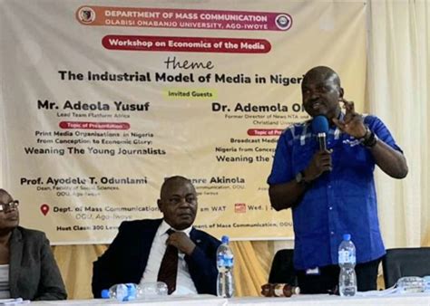 Platforms Africas Adeola Yusuf Mentors Young Journalists At Olabisi
