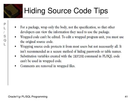 Chapter 10 Oracle11g Plsql Programming Oracle Supplied Packages