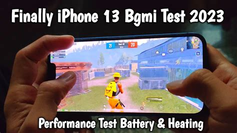 Finally Iphone 13 Bgmi Test 2023 🥵 Performance Test Battery And Heating