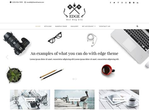 Edge Responsive Blogger Wordpress Theme