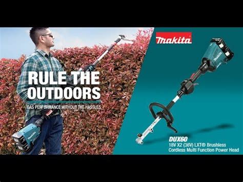 Makita DUX60 18Vx2 Cordless Brushless Multi-Function Power Head - YouTube