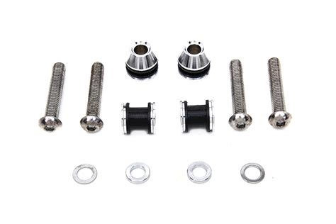 VTwin Chrome Saddlebag Docking Hardware Kit 2006 2017 Harley Dyna FXD