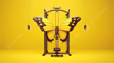 체육관 나비 기계의 노란색 3d 렌더링 헬스장 스포츠 체육관 피트니스 클럽 배경 일러스트 및 사진 무료 다운로드 Pngtree