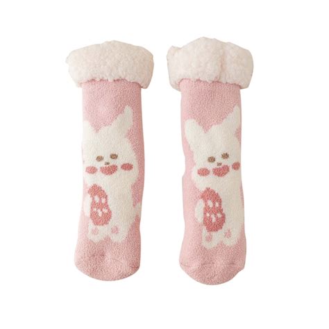 Enjocho Thick Winter Socks For Women Fluffy Thick Slipper Socks For