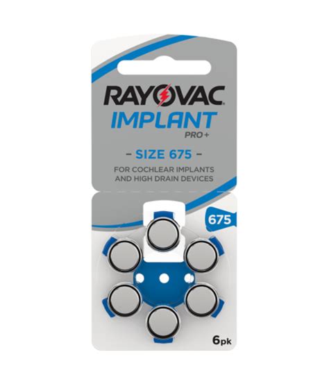 Rayovac Cochlear Implant Pro Plus BLAUW Hoorbatterijen Stuks Accu Service Holland