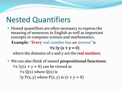 Ppt Discrete Mathematics More Discussions On Quantifiers Powerpoint