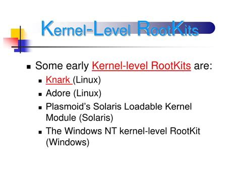 Ppt Rootkits Powerpoint Presentation Free Download Id3747232