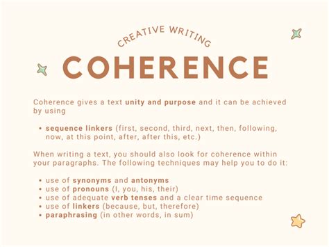 Creative Writing Coherence Guide