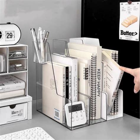 【i Rumah】desktop Storage Box Office File Rack Desk Multifunctional Organizing Rack Shopee Malaysia
