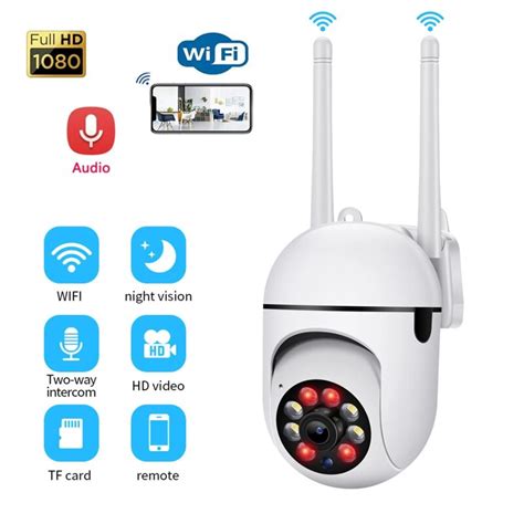 Smars Smart Wifi Mini Ip Ptz Camera Cctv Security Surveillance With Two