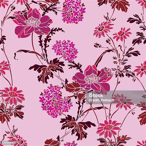 연속무늬 꽃을 Poppies 0명에 대한 스톡 벡터 아트 및 기타 이미지 0명 고풍스런 과꽃 Istock