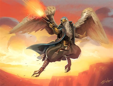 Oc Art Aarakocra Gunslinger Rdnd