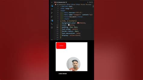 How To Create A Link Button In Html Linkbuttonhtmlcodetutorial