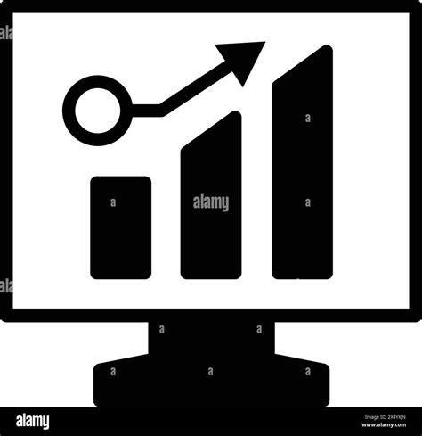 A Computer Monitor With A Graph On It The Graph Is Rising And The