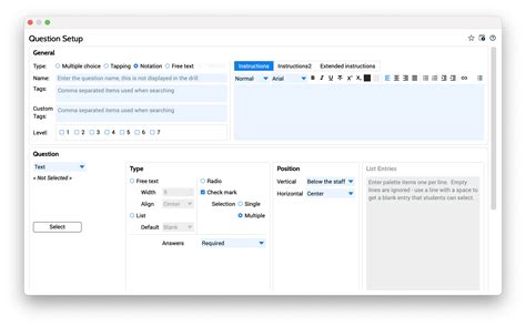 Custom Question Options
