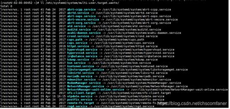 linux查看哪些服务是开机自动启动的 linux查看自启动服务 csdn博客
