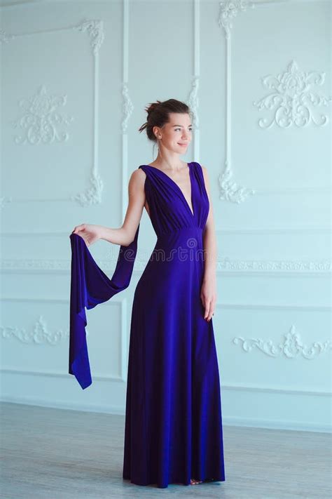 Beauty Brunette Model Woman In Evening Dress Beautiful Fashion Luxury
