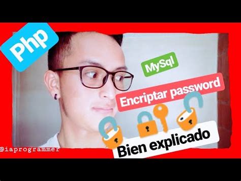 como encriptar contraseñas en php y mysql YouTube