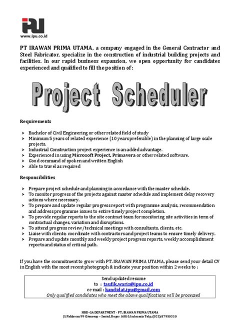 Project Scheduler