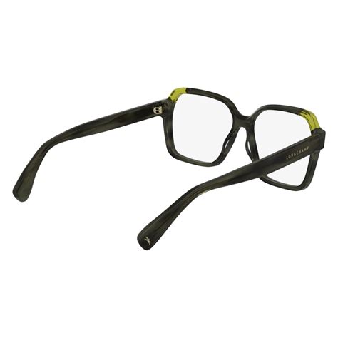 Longchamp Lo 2763 213 Striped Brownolive Eyeglasses Woman