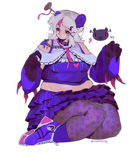 Hurting Teddy Bear Project Moon Drawn By Cyb Rbully Ng Danbooru