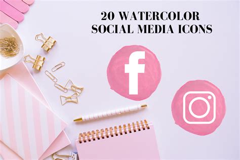 20 Dark Pink Social Media Icons Set Graphic By Aneta Design · Creative