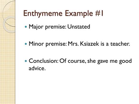 Ppt Syllogisms And Enthymemes Powerpoint Presentation Free Download