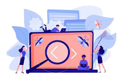 software testing it concept vector