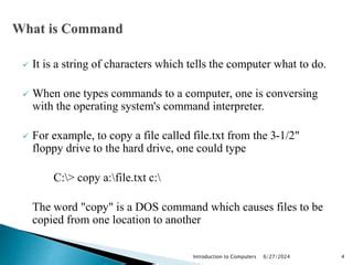 Disk Operating System Ppt C Sdsommands Cd Ppt