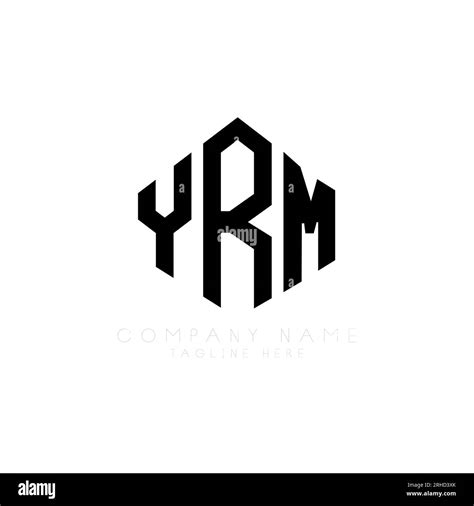 Yrm Letter Logo Design With Polygon Shape Yrm Polygon And Cube Shape
